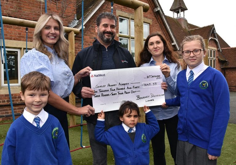 Staff step-it-up for local school donation - Boughey Logistics