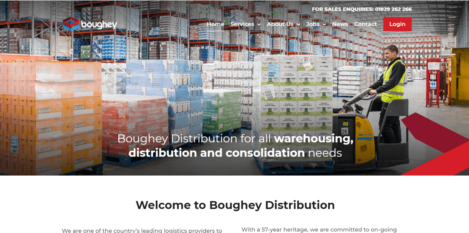 New website launched - Boughey Logistics